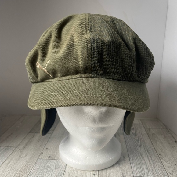 Puma | Accessories | Rare Vintage Puma Green Newspaper Boyfedora W Ear ...